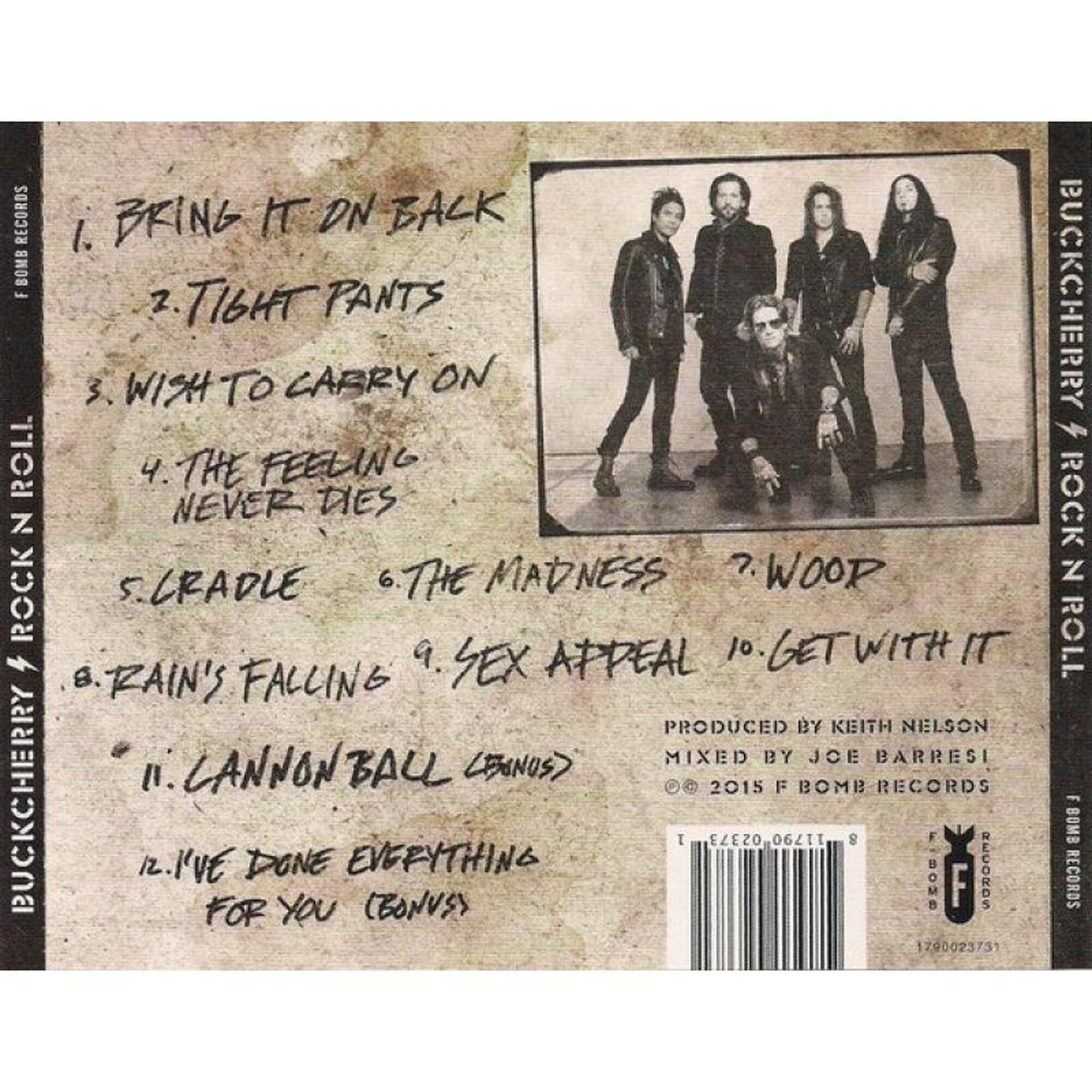 CD-диск Buckcherry "Rock N Roll", 2015 г, хард-рок, 12 треков — фото 1