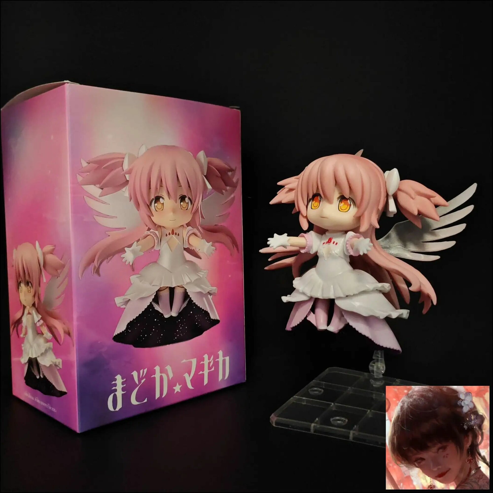 Коллекционная фигурка Мадоки и Хомуры из аниме Madoka Magica Q, высота 12 см, PVC, для стола