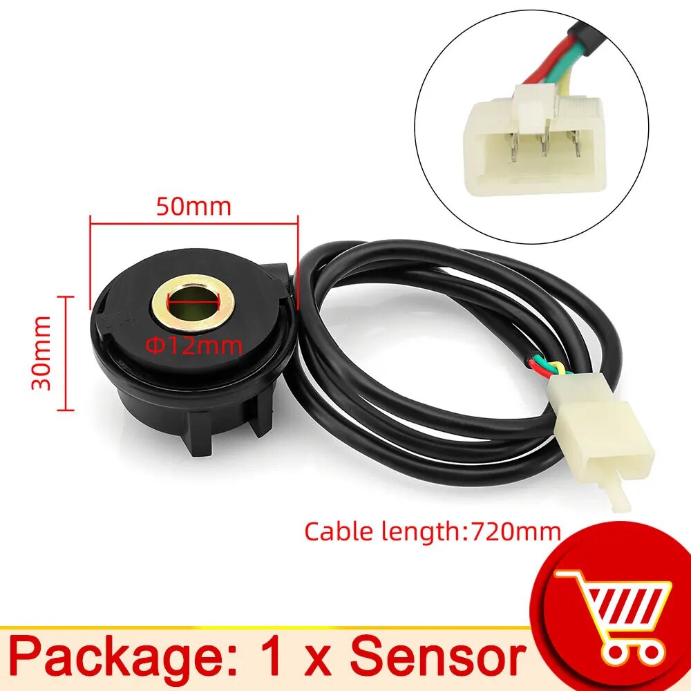 Датчик скорости мотоцикла, 12мм, 720мм, Only sensor