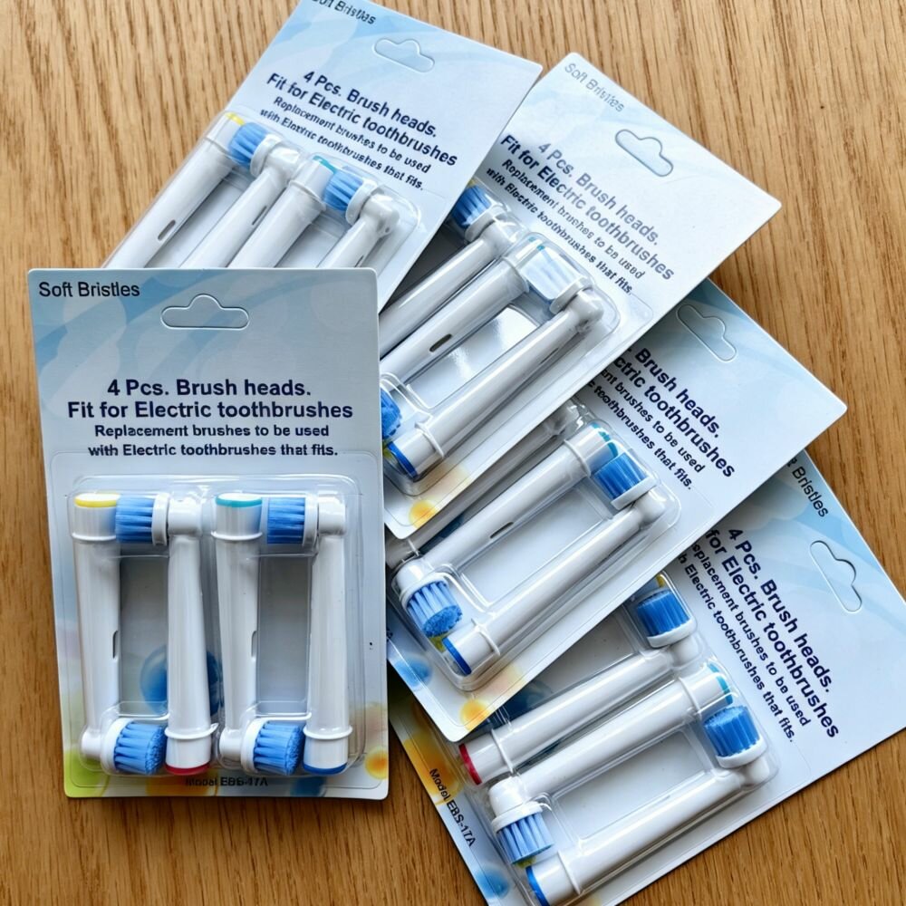 20 шт. Сменные насадки для электрических зубных щеток Oral-B, кроме моделей iO, Sonic и Pulsonic