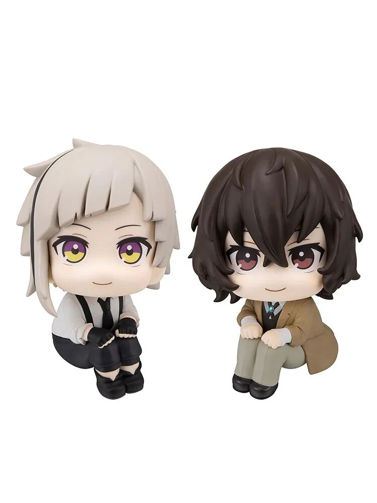Фигурка Великий из бродячих псов Осаму Дадзай Накадзима Ацуси /фигурок Bungo Stray Dogs Nakajima Atsushi figure Dazai Osamu bsd Подарки для болельщиков (10 см.2шт) Cute Q version action figurine