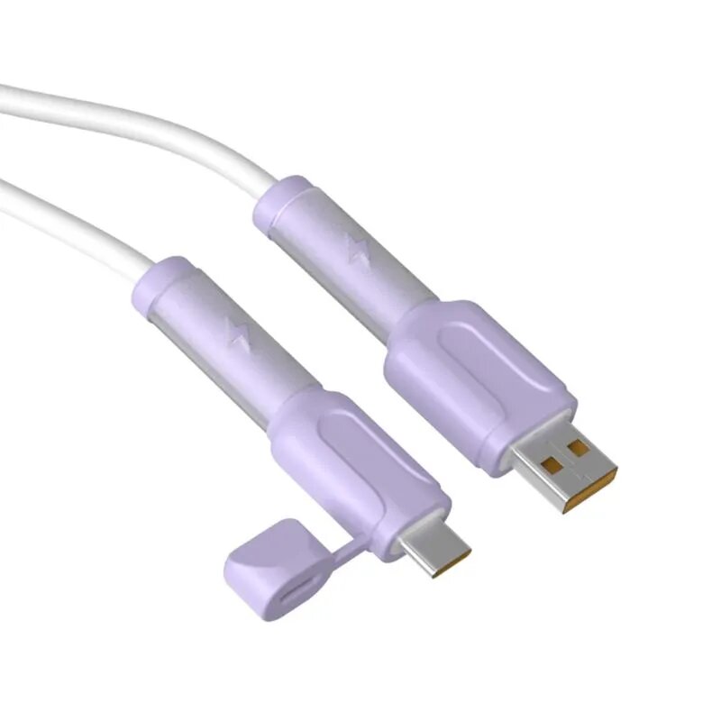 Защитные колпачки для кабеля USB Type-C, Фиолетовый - Универсальный Android mo