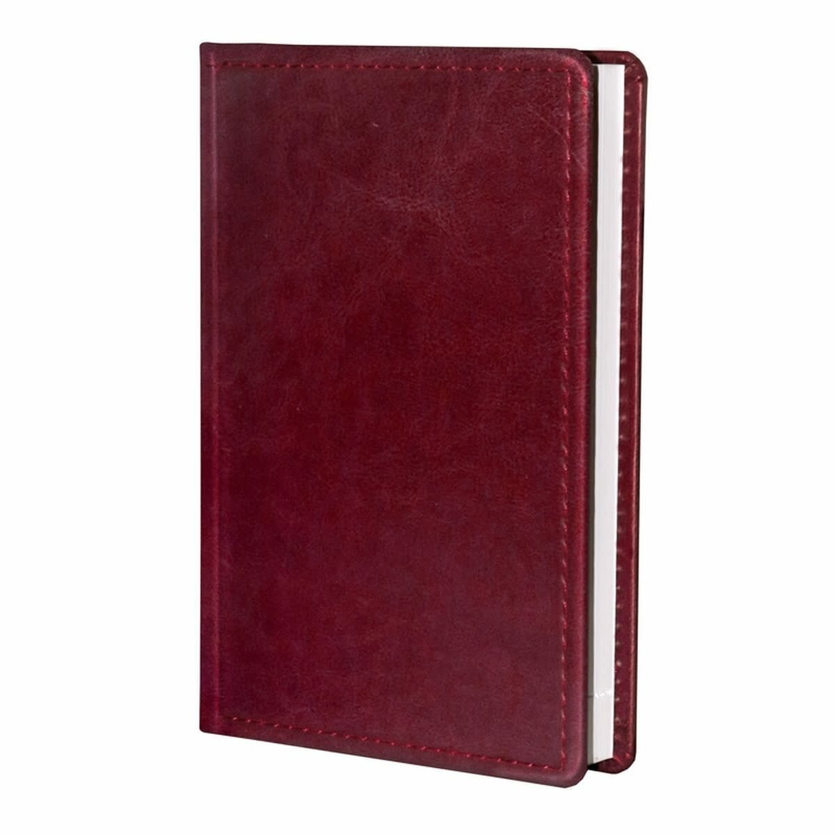 Ежедневник недатированный А6 Attache Agenda (160 листов) обложка кожзам, бордовая, 60шт.