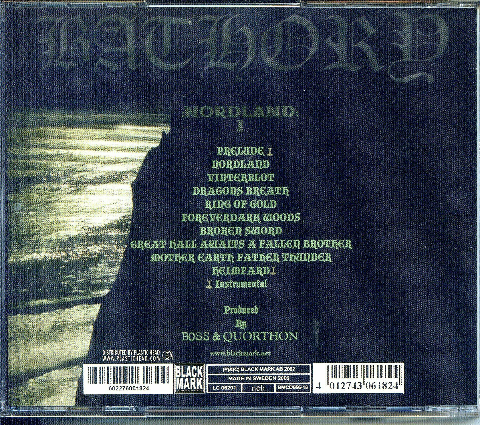 BATHORY - Nordland I 2002 г компакт диск — фото 1