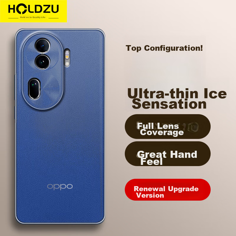 HOLDZU Микропесок Неприметная Телефонная Обложка для OPPO Reno 11 - Ультратонкий Силиконовый Крышка с Теплорассеянием и
