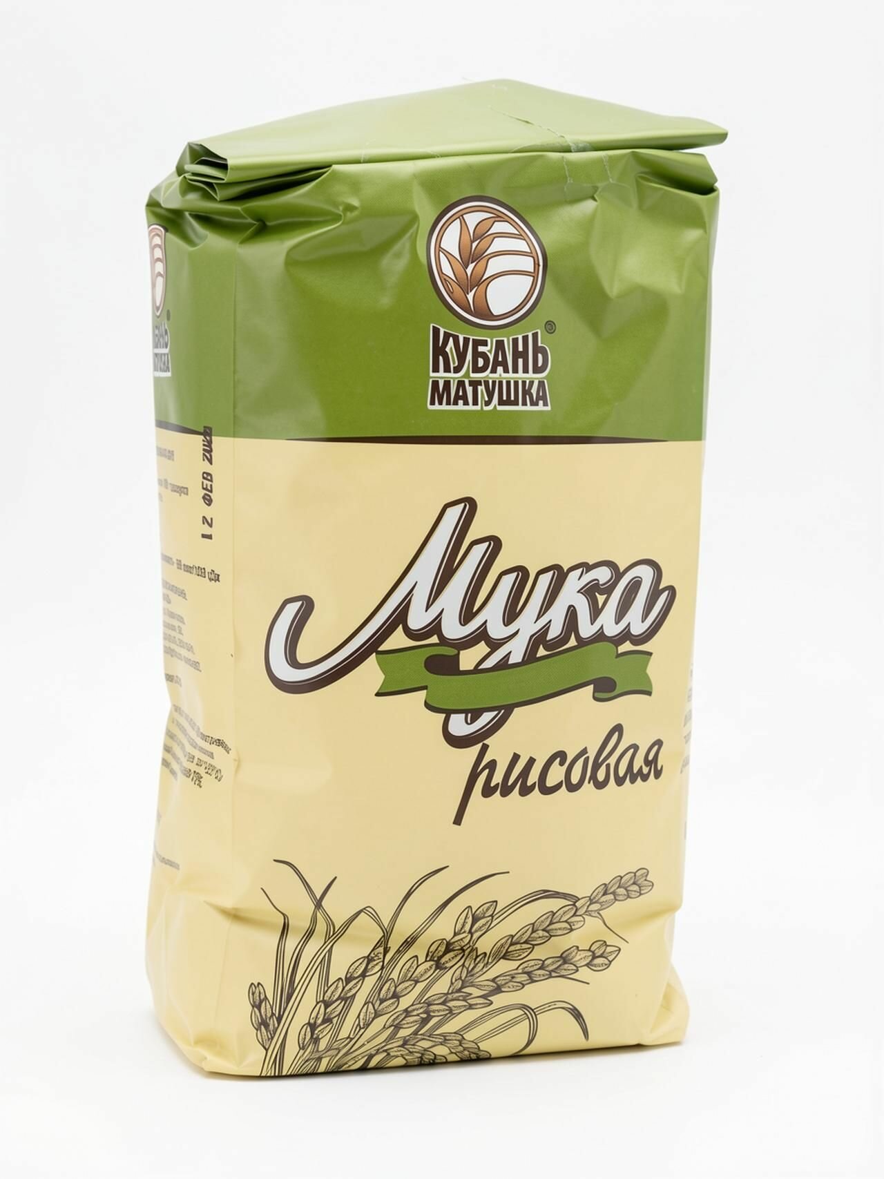 Мука "Кубань Матушка", рисовая, высший сорт, без глютена и ГМО, 800г