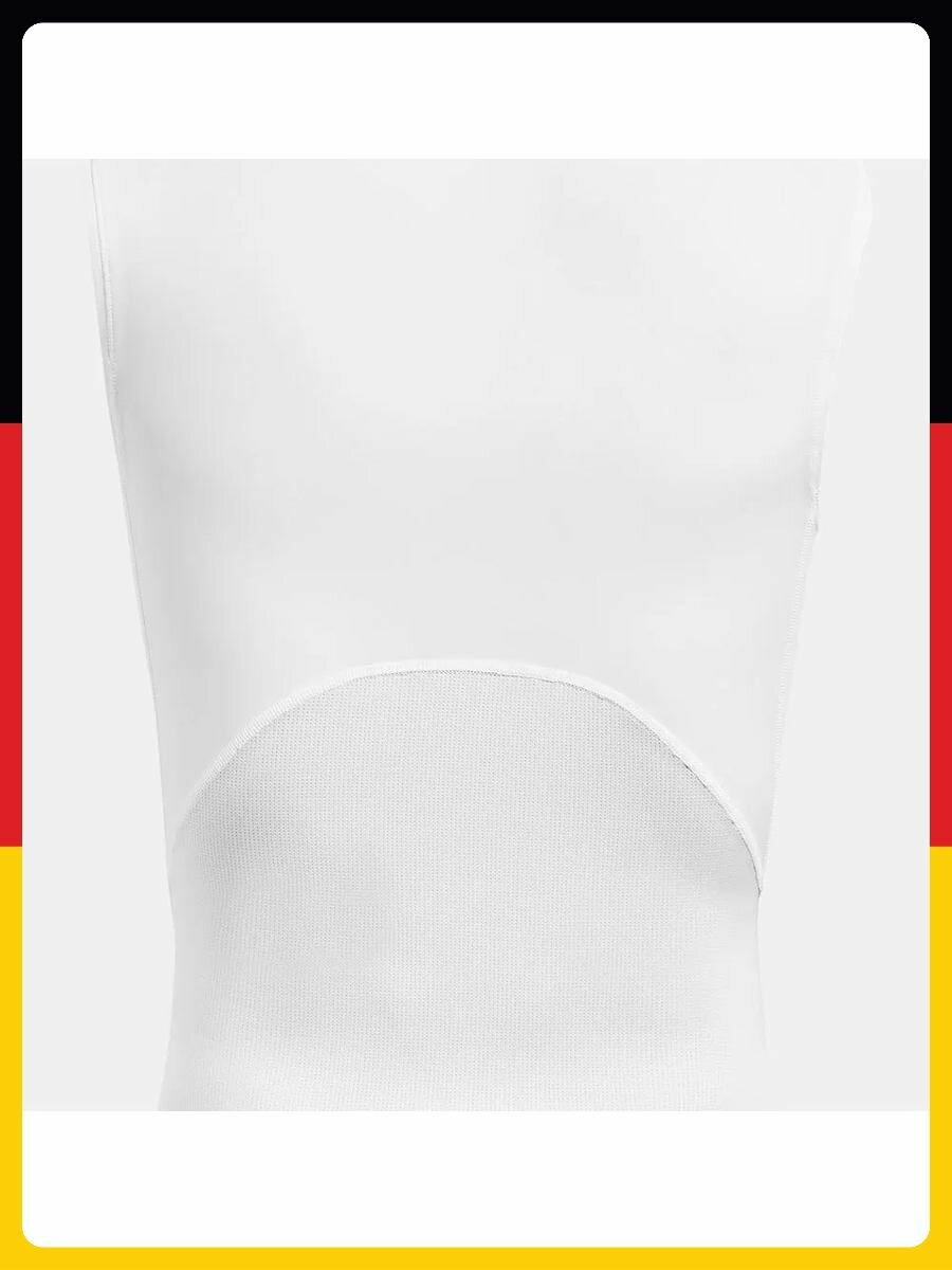Майка спортивная Under Armour Under Armour HeatGear Armour Comp Mock, размер S, белый — фото 1