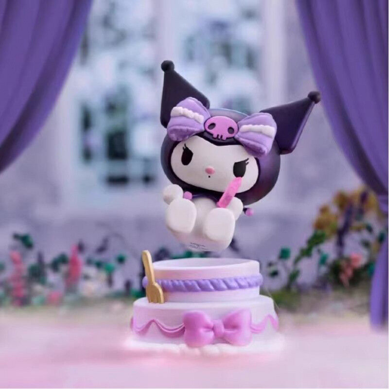 Официальная фигурка Kuromi из серии Birthday Party: «Куки-Куроми», слепой бокс, 8-10 см, декор для стола