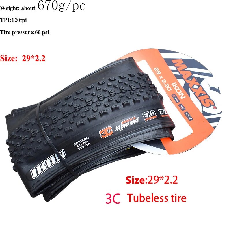 MAXXIS IKON EXO TR Tubeless Ready шина для горного велосипеда 26/27.5/29 дюймов Черный, 29X2.2 maxx