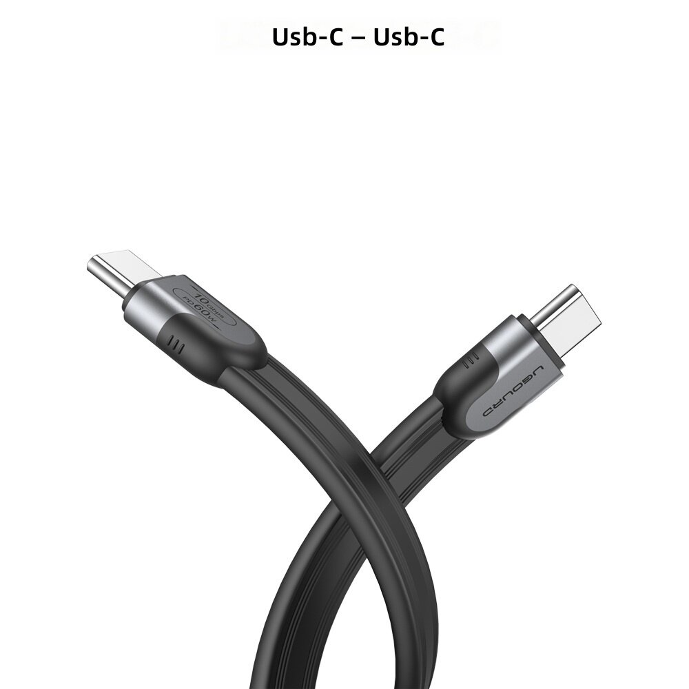USB 3.2 Gen2 плоский кабель Type-C — Type-C, 2 м (78.74 дюйма), 10 Гбит/с, PD 20V 3A 60W