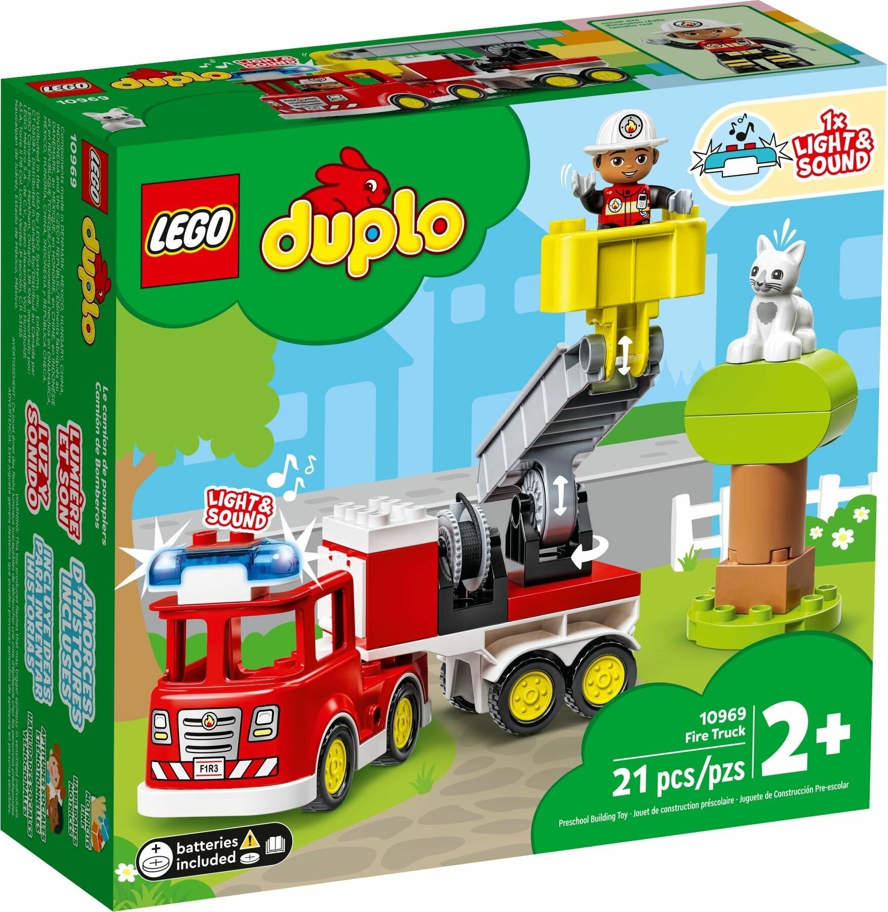 Конструктор LEGO Duplo 10969 Пожарная машина, 21 деталь, от 2 лет