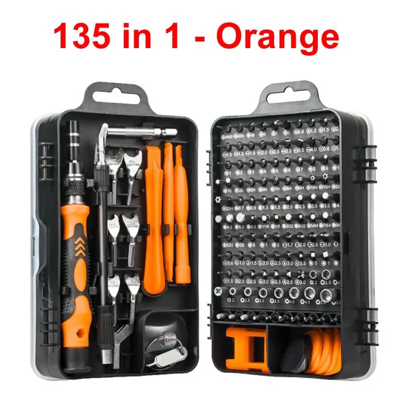 Набор отверток 135 в 1 - Orange