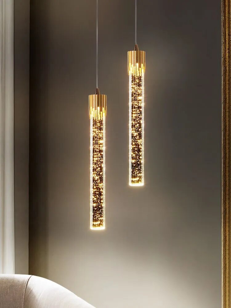 Sasaaseoi Люстра, LED, 12 Вт, хрусталь, золотой, 2 лампы, 4000К