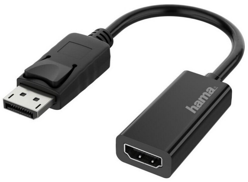 Видеоадаптер Hama DisplayPort - HDMI, разрешение Ultra-HD 4K, Black (200335)