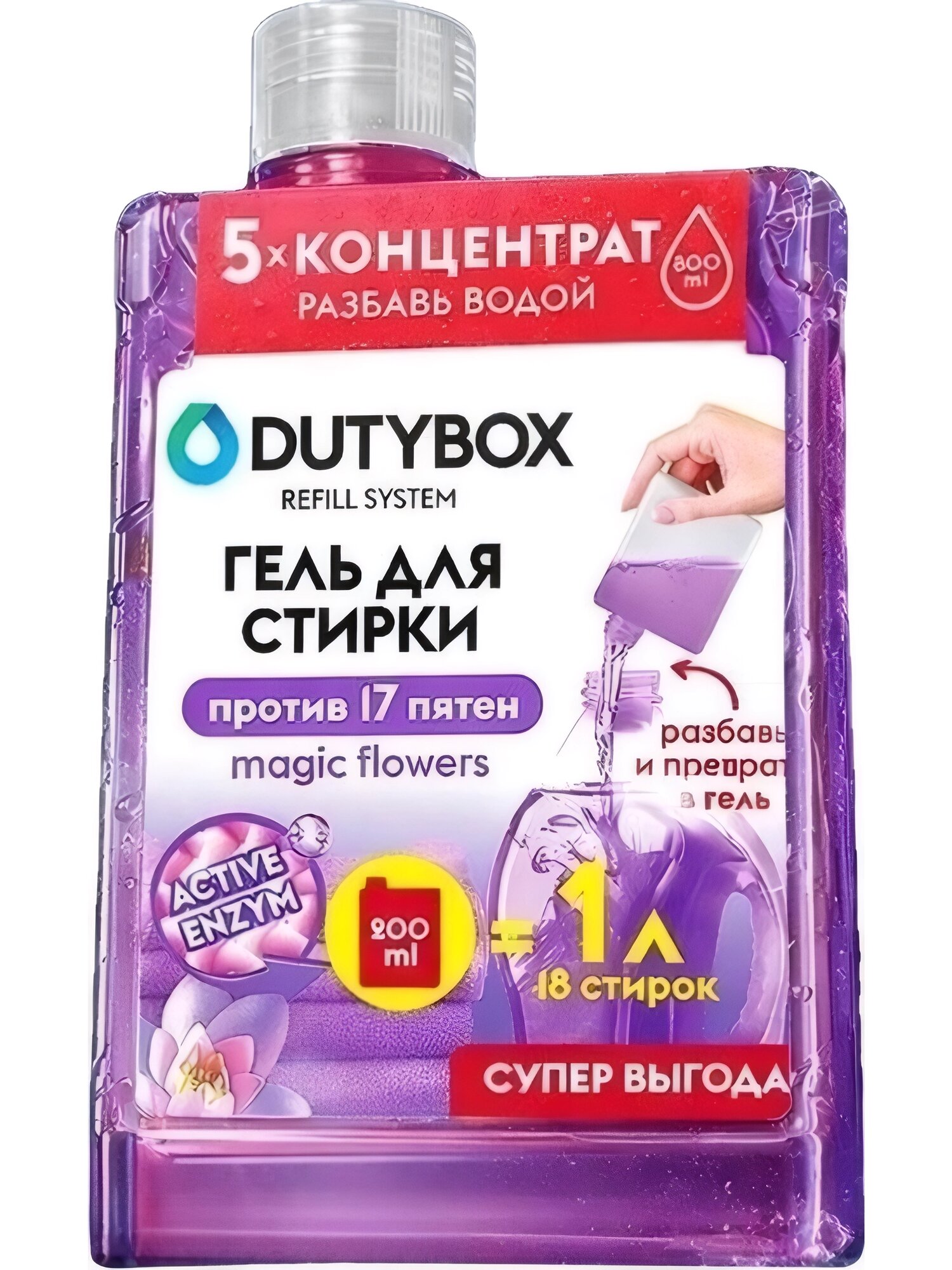 Гель для стирки Grass Magic flowers db-1613 концентрат 200мл