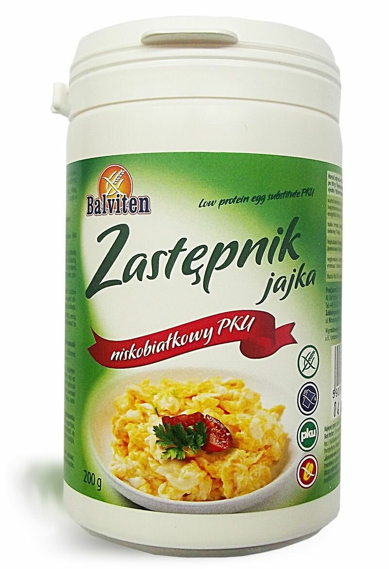 Заменитель яиц с низким содержанием белка Balviten без глютена 2 шт x 200г
