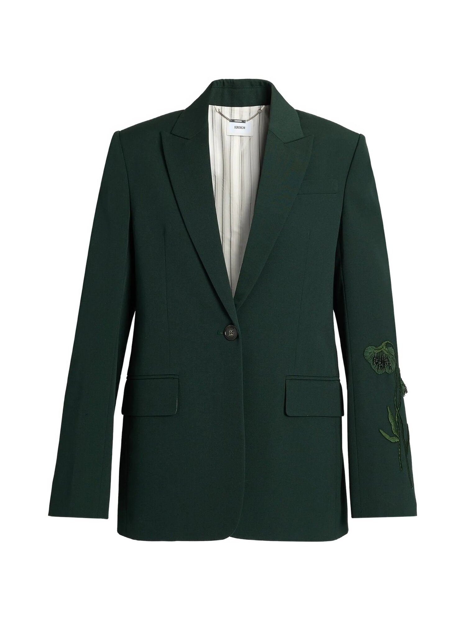 Пиджак Embroidered single-breasted blazer