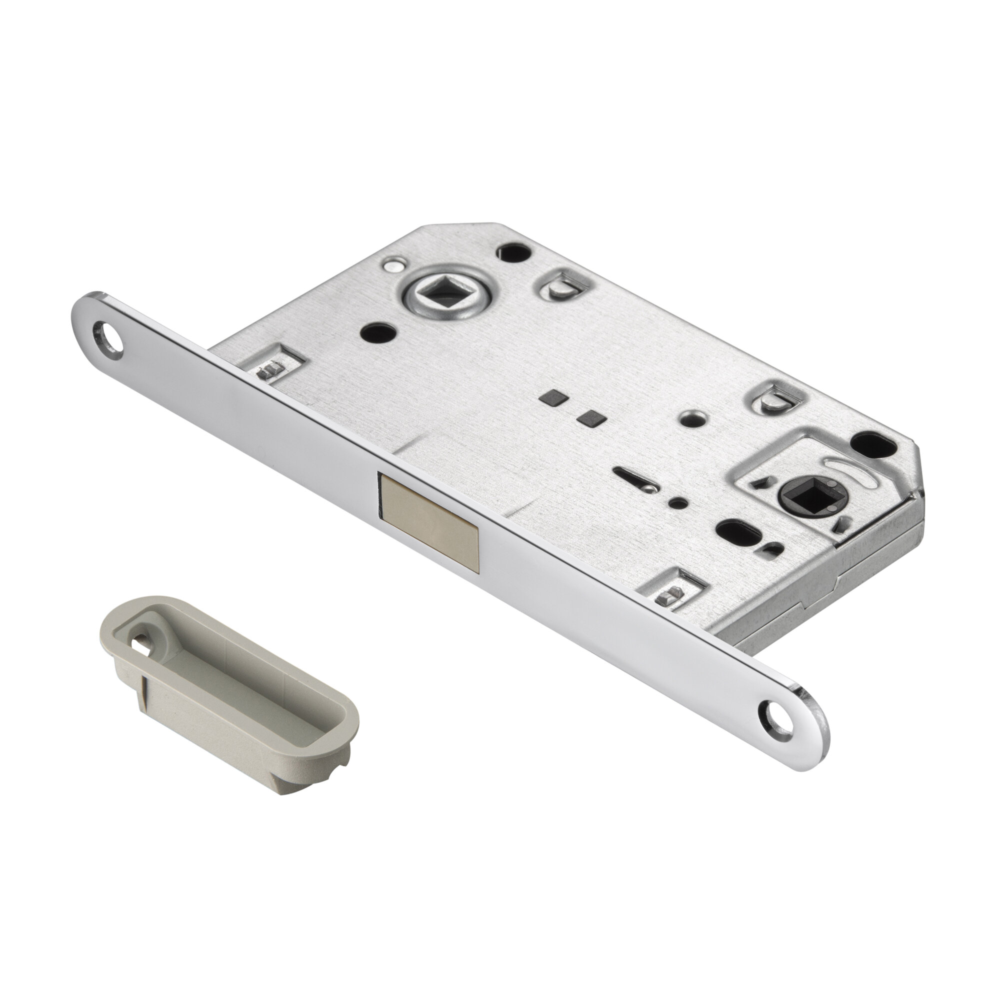 Защелка сантехническая магнитная BUSSARE L5096 WC MAG S.CHROME, сатинированный хром