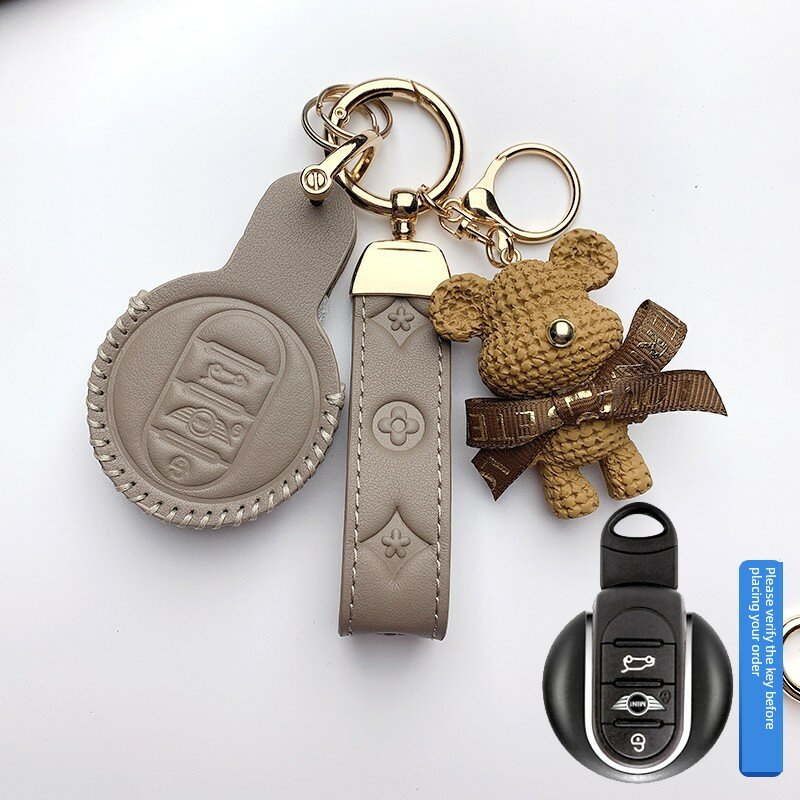 Ключевой брелок BMW Mini Countryman Cooper F54 F55 F56 F60 A-стиль для однокнопочного запуска с ремешком и