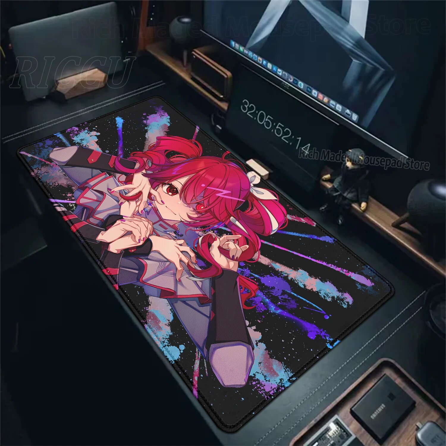Коврик для мыши К-Касане Тето, 300x700 мм, Red-5
