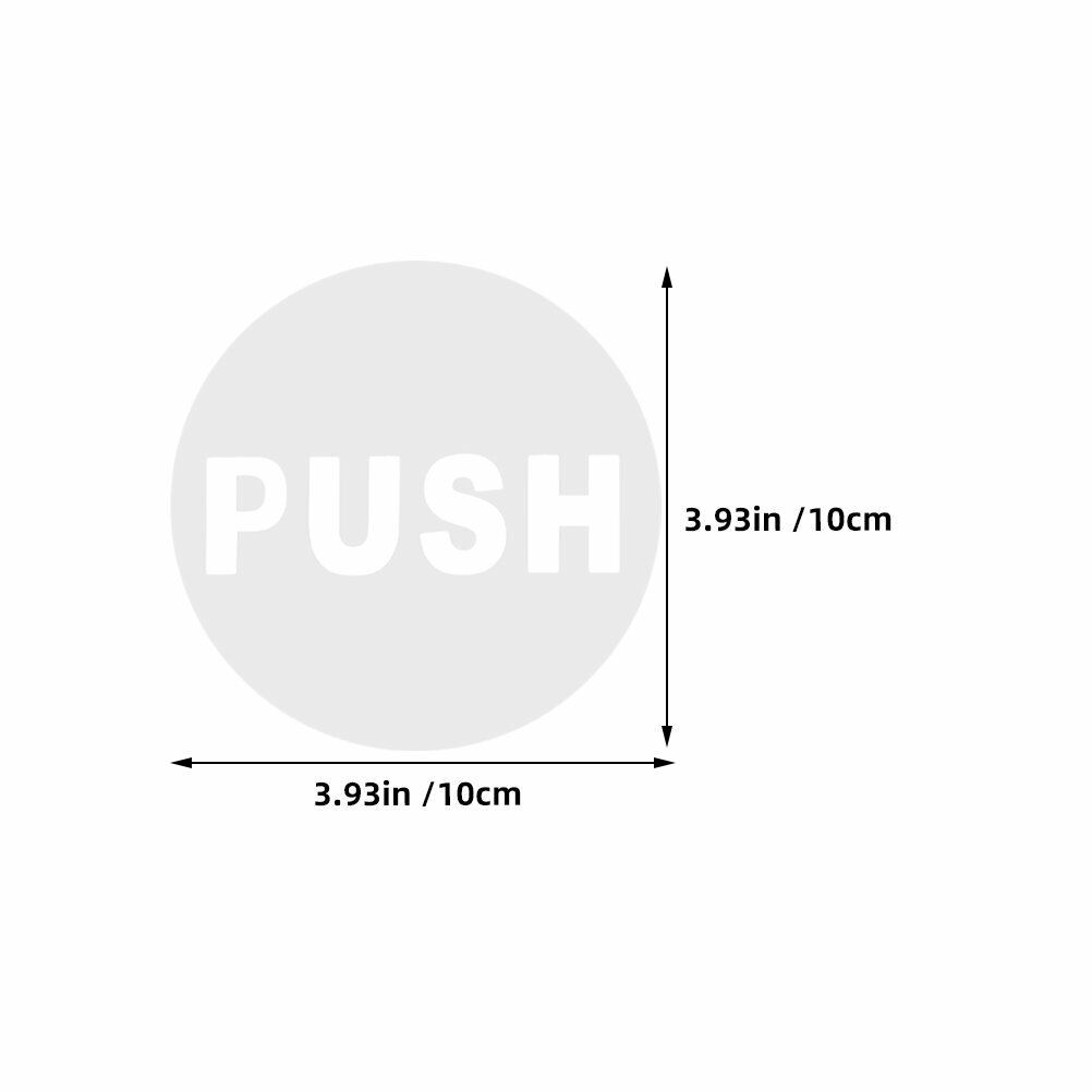 2 Штуки Прочный Стикер На Дверь Push Pull Для Дома Офиса Магазина Ресторана 10.00X10.00X0.20Cm
