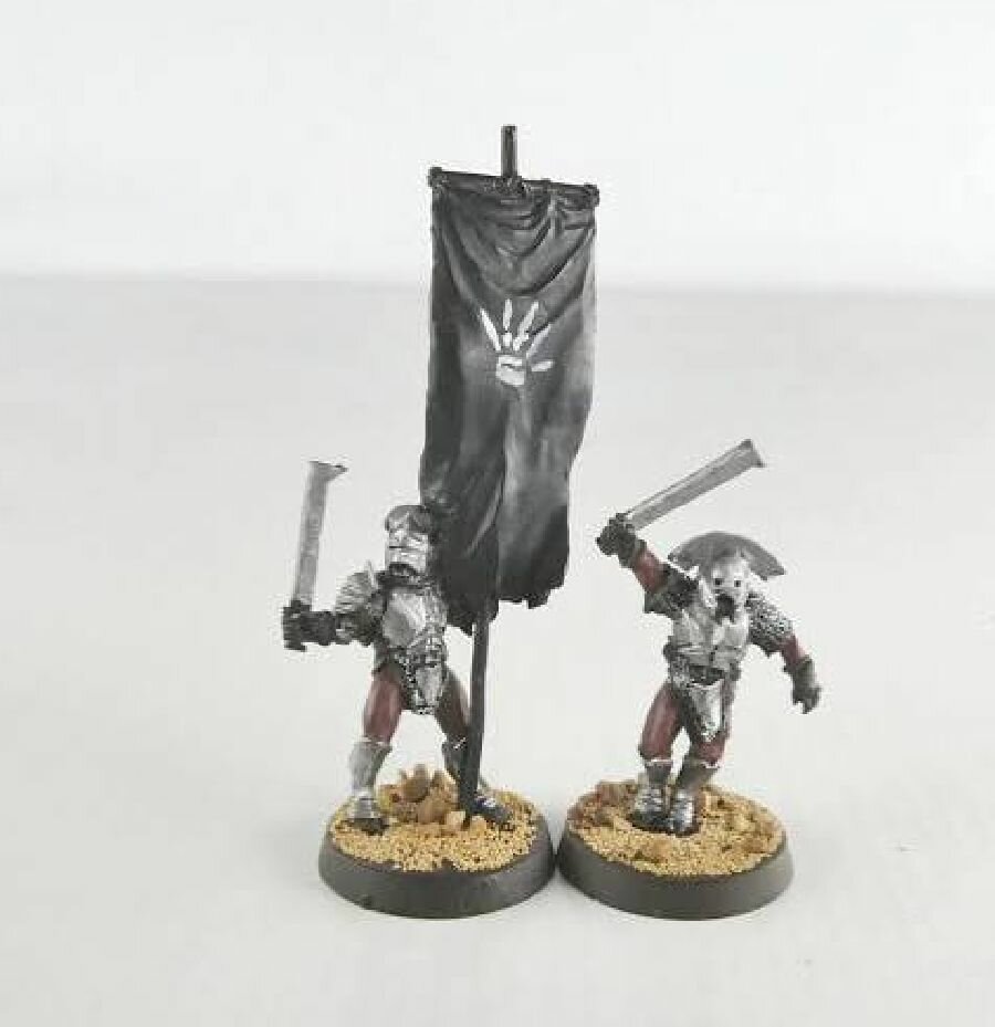 Warhammer Middle Earth Миниатюра Uruk-hai Command(old)