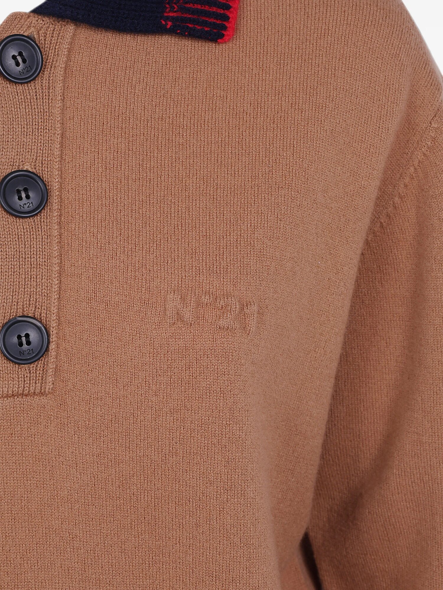 Свитер N° 21 Wool polo-collar sweater, размер 36 — фото 1