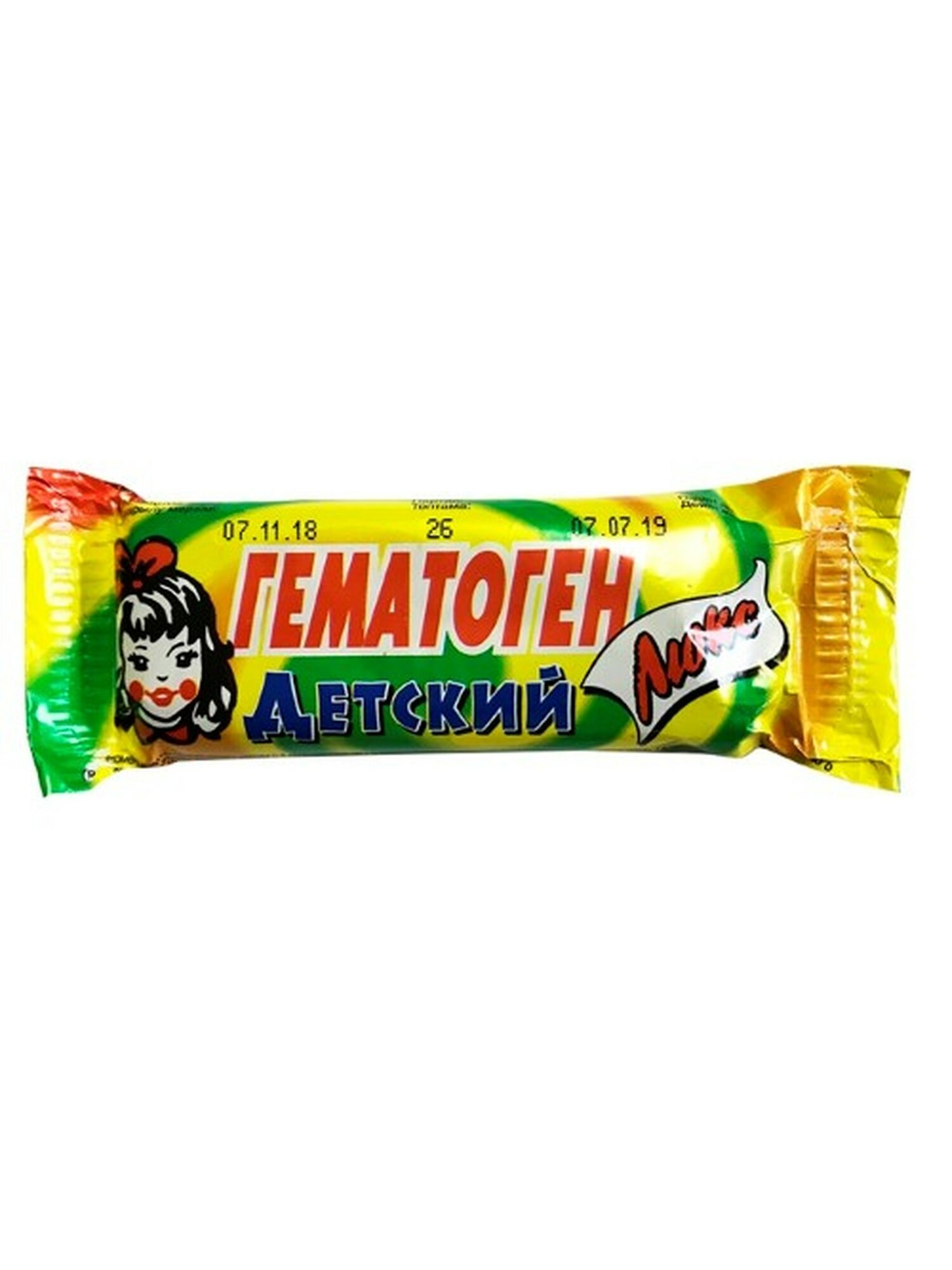 Гематоген детский люкс 40,0 плитка — Гематоген плитка, деленная на 10 порций 40,0 в уп