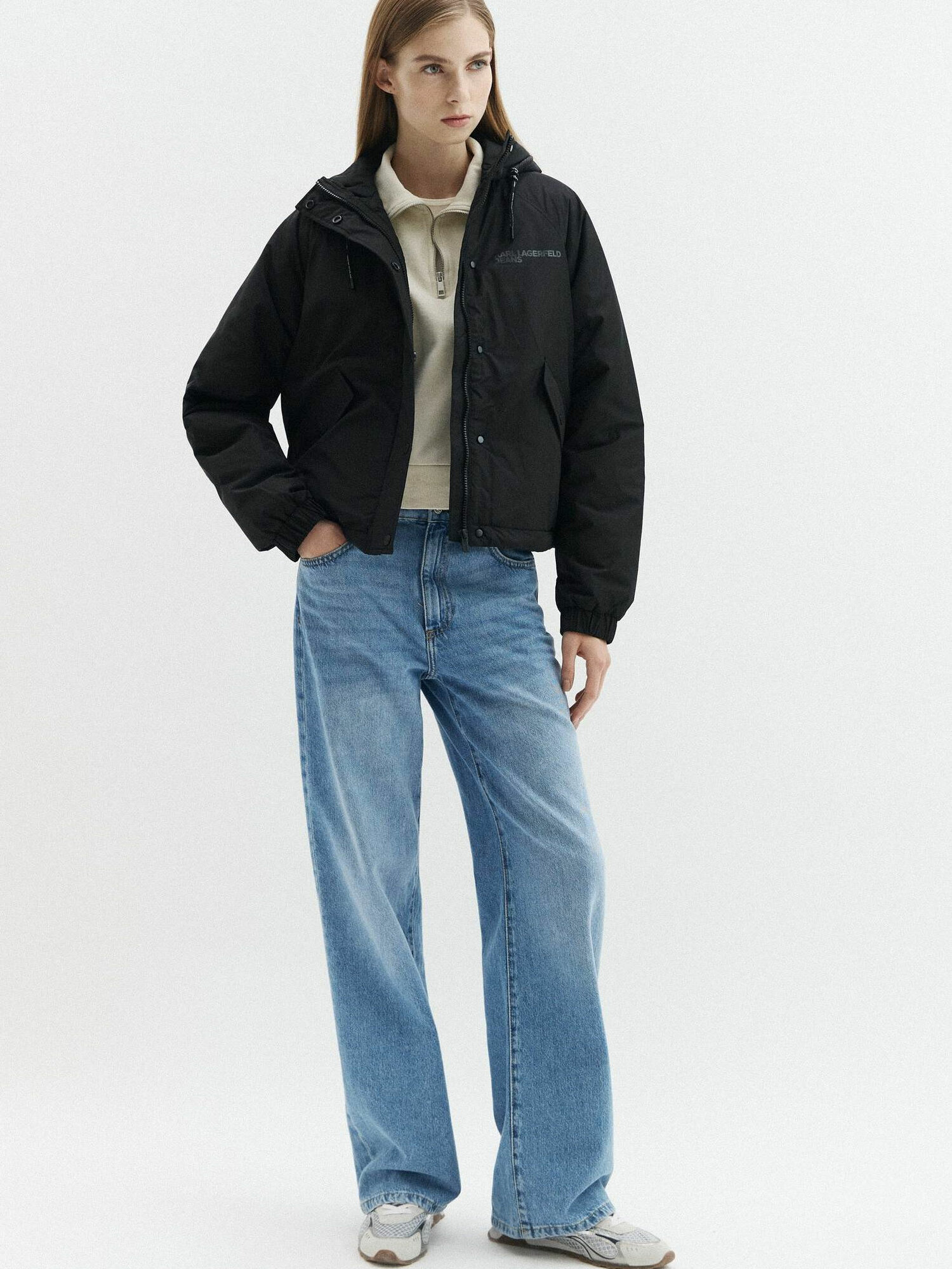 Куртка KARL LAGERFELD JEANS, размер M, черный — фото 1
