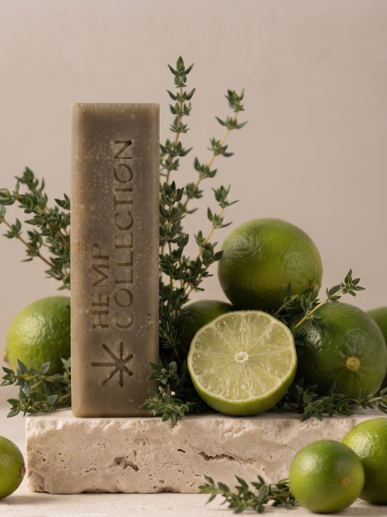 Мыло твердое натурально с зеленой глиной и маслом конопли Grower cosmetics GREEN CLAY 90гр