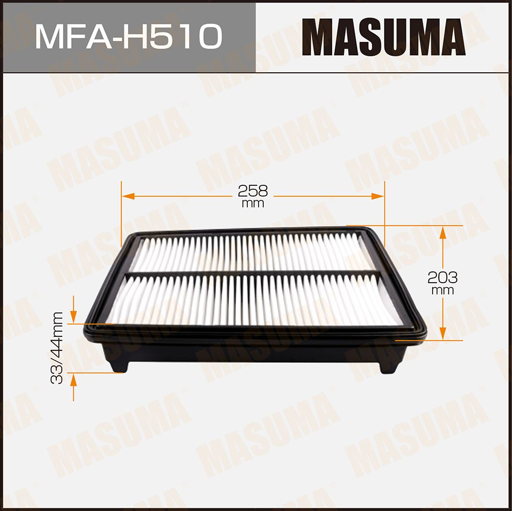 Фильтр воздушный MASUMA MFA-H510 для HONDA ACCORD 2008-2011, HONDA CROSSTOUR 2010-2015, HONDA INSPIRE 2007-2012