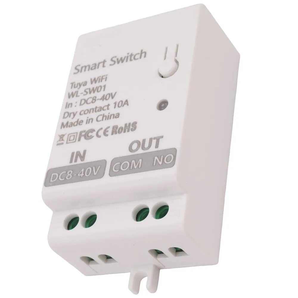 Tuya Smart WiFi Модуль Сухого Контакта 10A Универсальный DC 8-40V