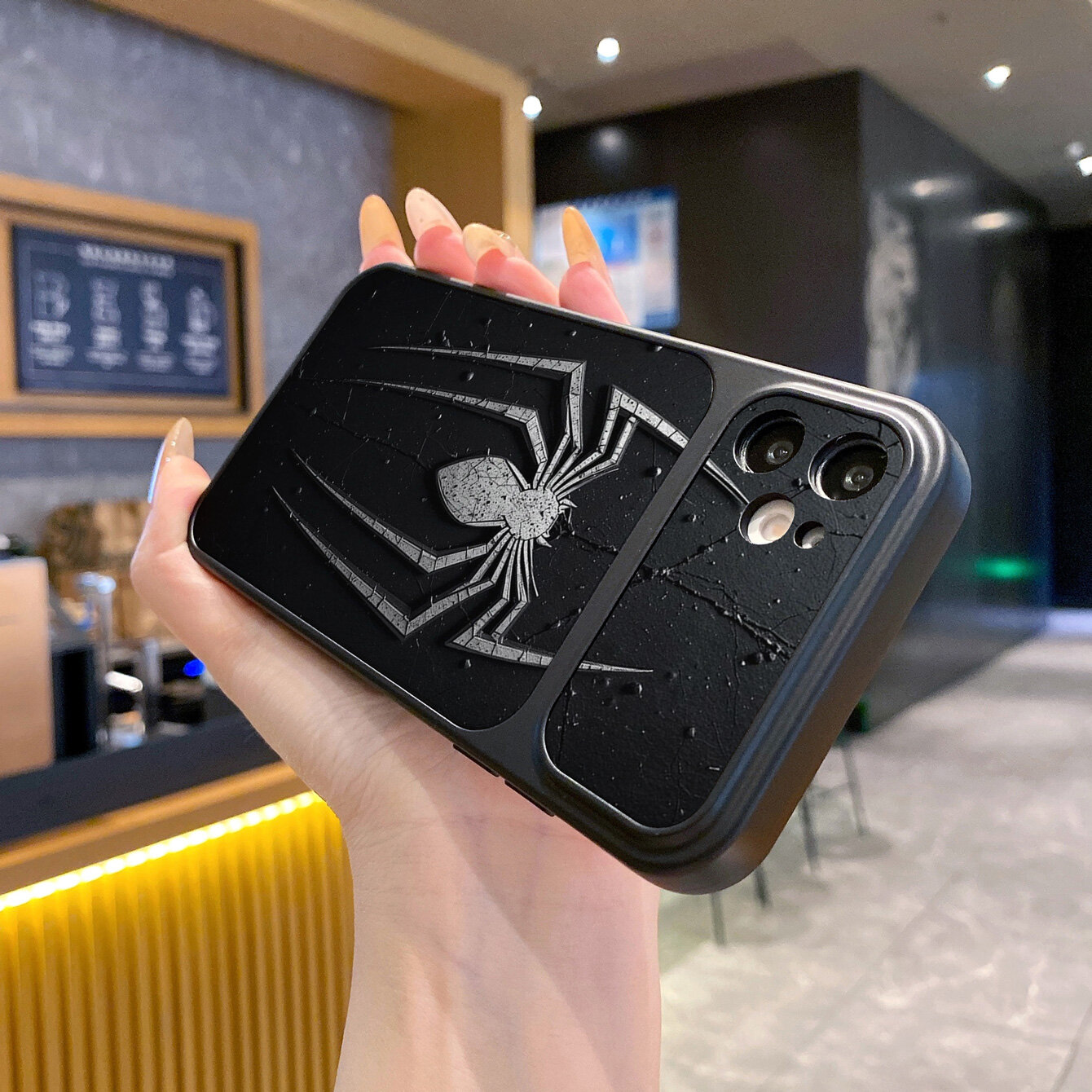 Чехол для iPhone 12(айфон 12) из двух частей из искусственной кожи, морская черепаха-паук, мягкая обложка