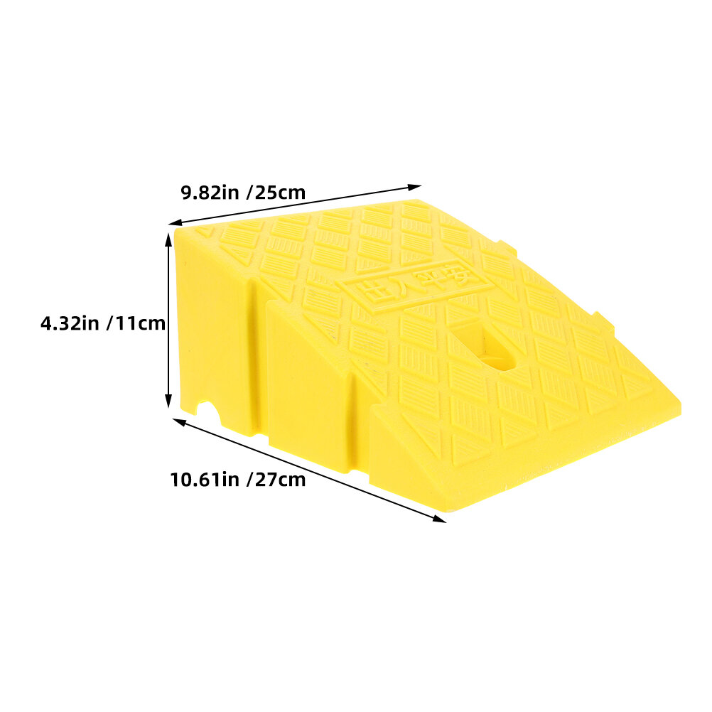 Домашний пандус для порогов, прочный пластик, размер 27.00x25.00x11.00 см, противоскользящий дизайн