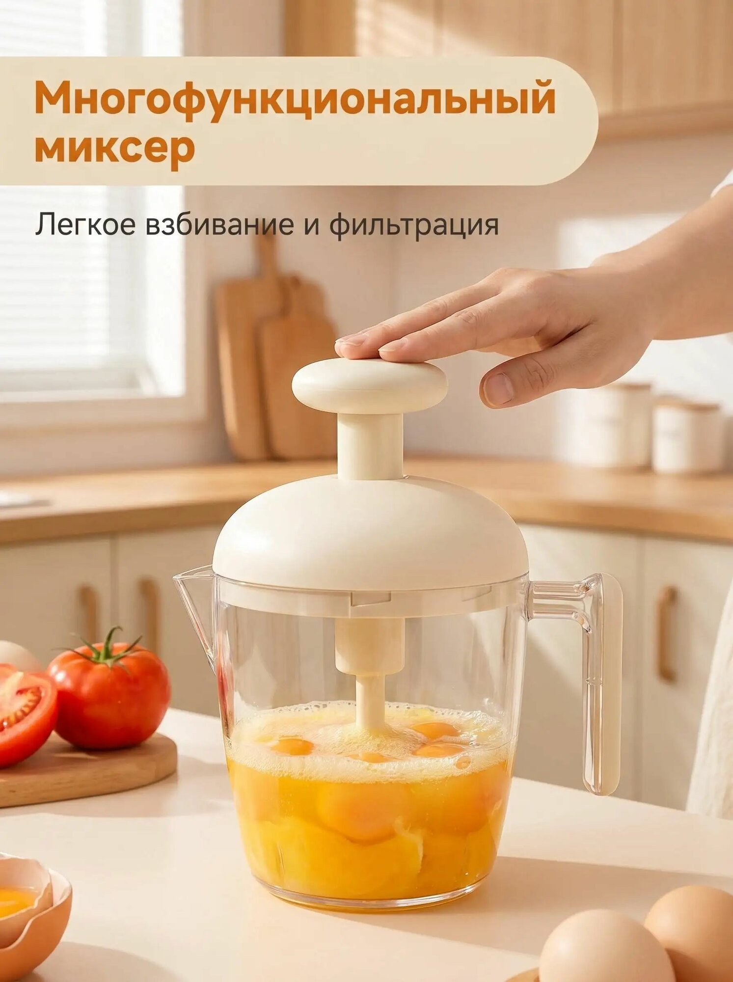 Шейкер для омлетов, длина 19 см