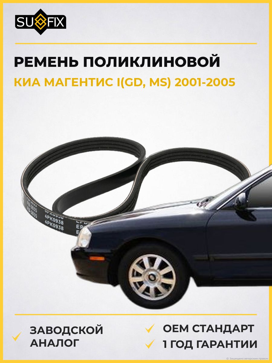 Ремень поликлиновой SUFIX FB3035 Киа Маджентис I KIA Magentis I GD 2001-2005
