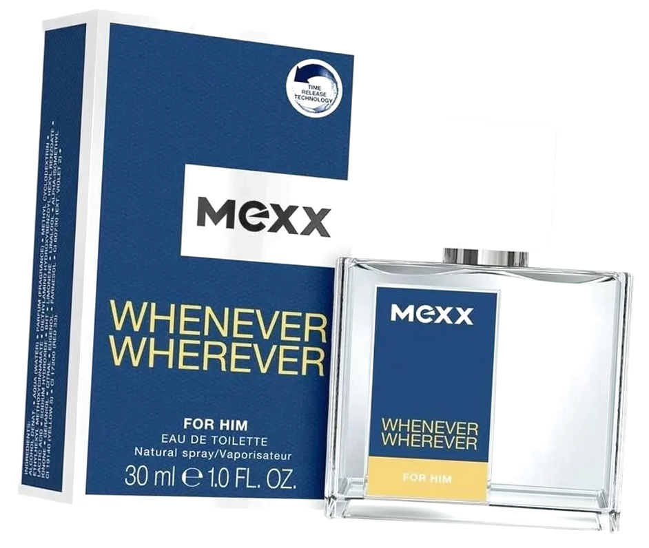 Mexx Whenever Wherever For Him мужской парфюм 30 мл / Мекс Когда Бы То Ни Было для мужчин