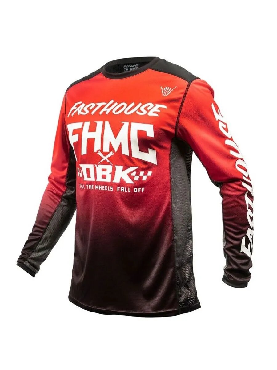 Джерси Fasthouse Grindhouse Twitch Jersey Red Black, XXL