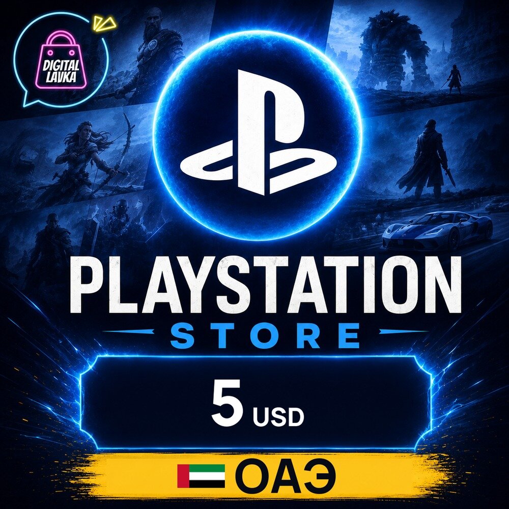 PlayStation Network (PSN) ОАЭ · USD 5 — карта оплаты, цифровой код пополнения счёта, моментальная доставка