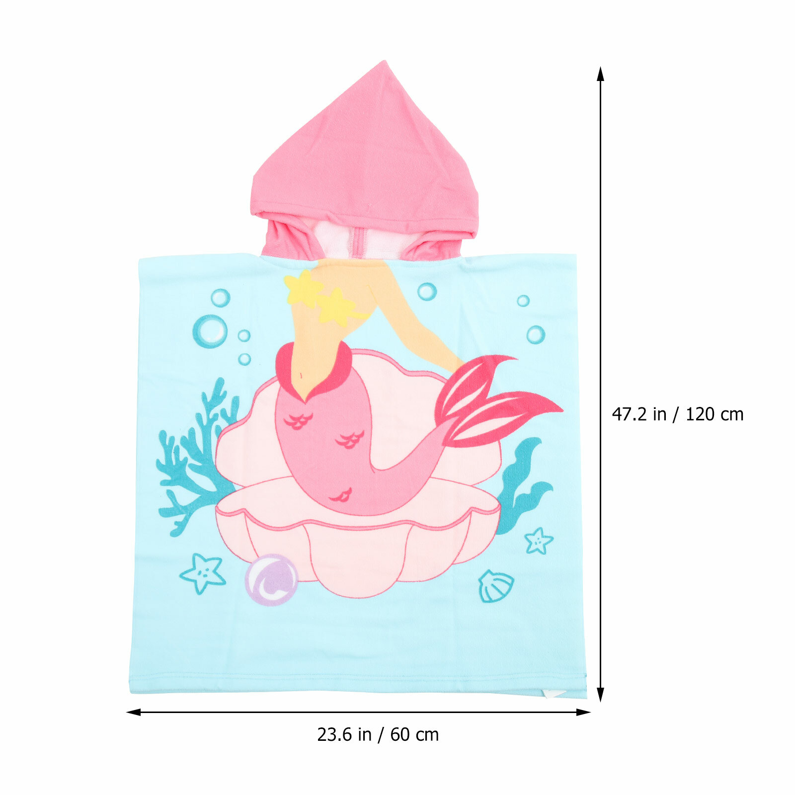 Полотенце Для Детей С Худи Розового Цвета 120X60X1Cm Подходит Для Пляжа Бассейна И Дома С Созданием Уюта И Комфорта
