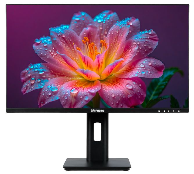 Монитор 27" IRBIS SMARTVIEW 27 LED Monitor 1920x1080, 16:9, IPS, 300 cd/m2, 1000:1, 3ms, 178°/178°, VGA, HDMI, DP, USB, 100Hz, Tilt, Height, Swivel, Pivot, Speak, внутр бп, VESA для mini ПК Black 3y (China)