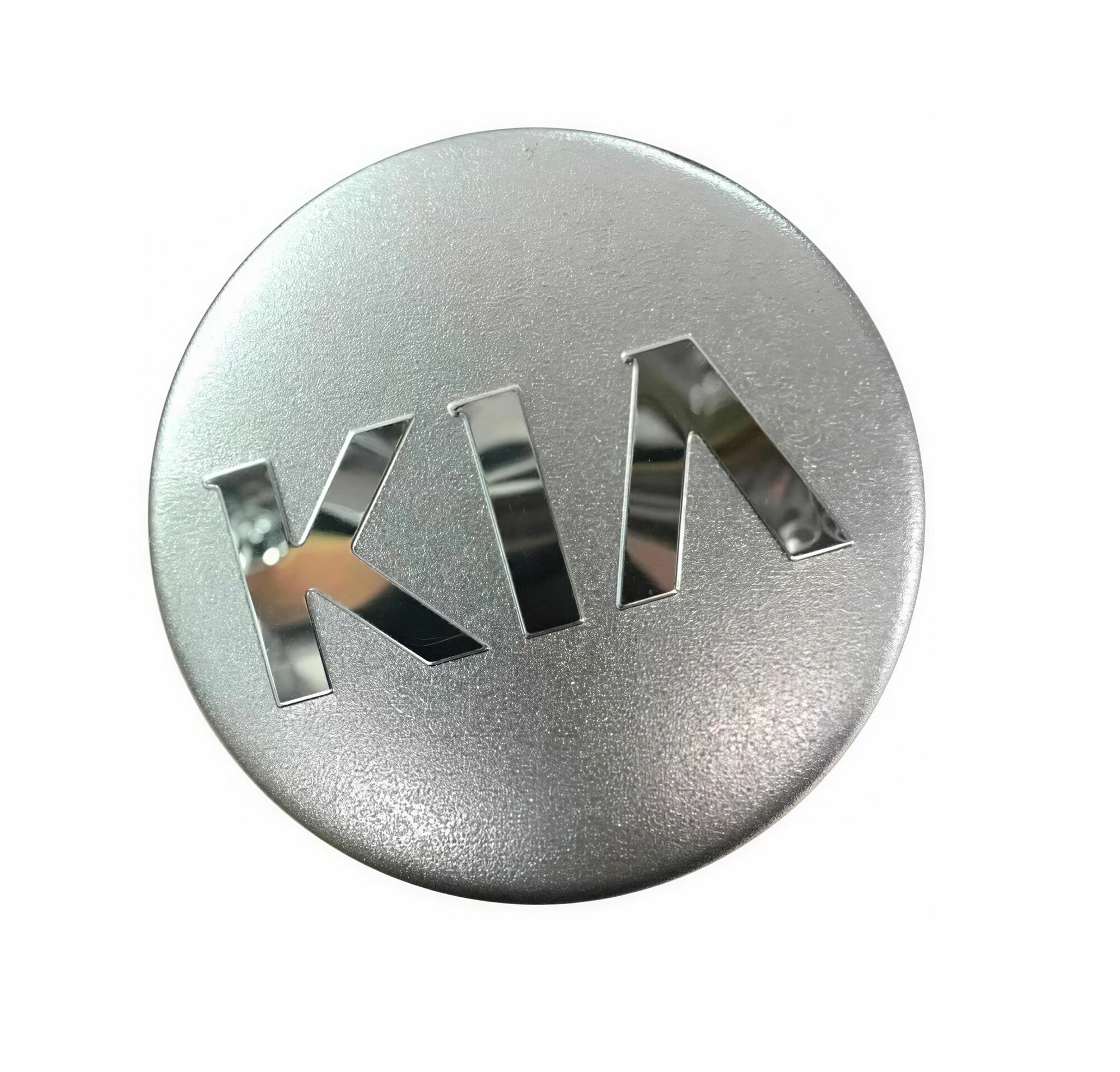 Центральный колпачок на диск (ступицу) Kia, серебро, 1шт