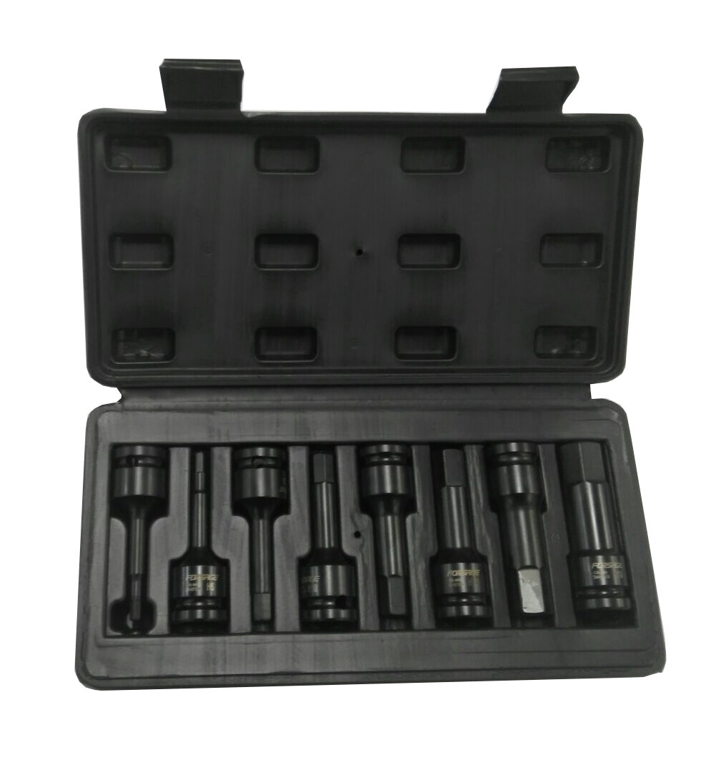 Набор головок-бит ударных 8пр. 1/2"(H5-H19) в кейсе Forsage F-4087MPB