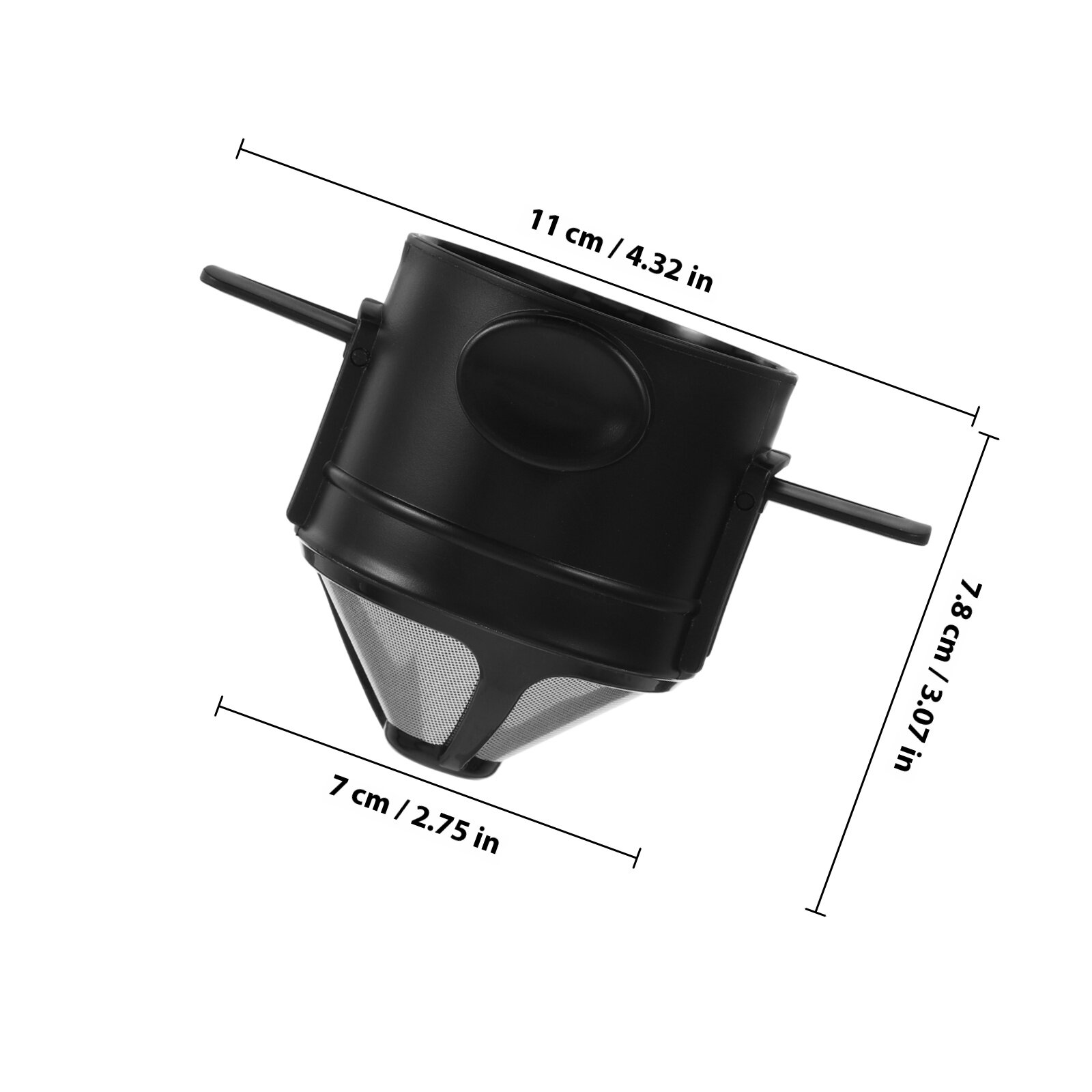Складной Фильтр Для Кофе Из Нержавеющей Стали С Двойным Слоем 11.50X9.20X7.50Cm