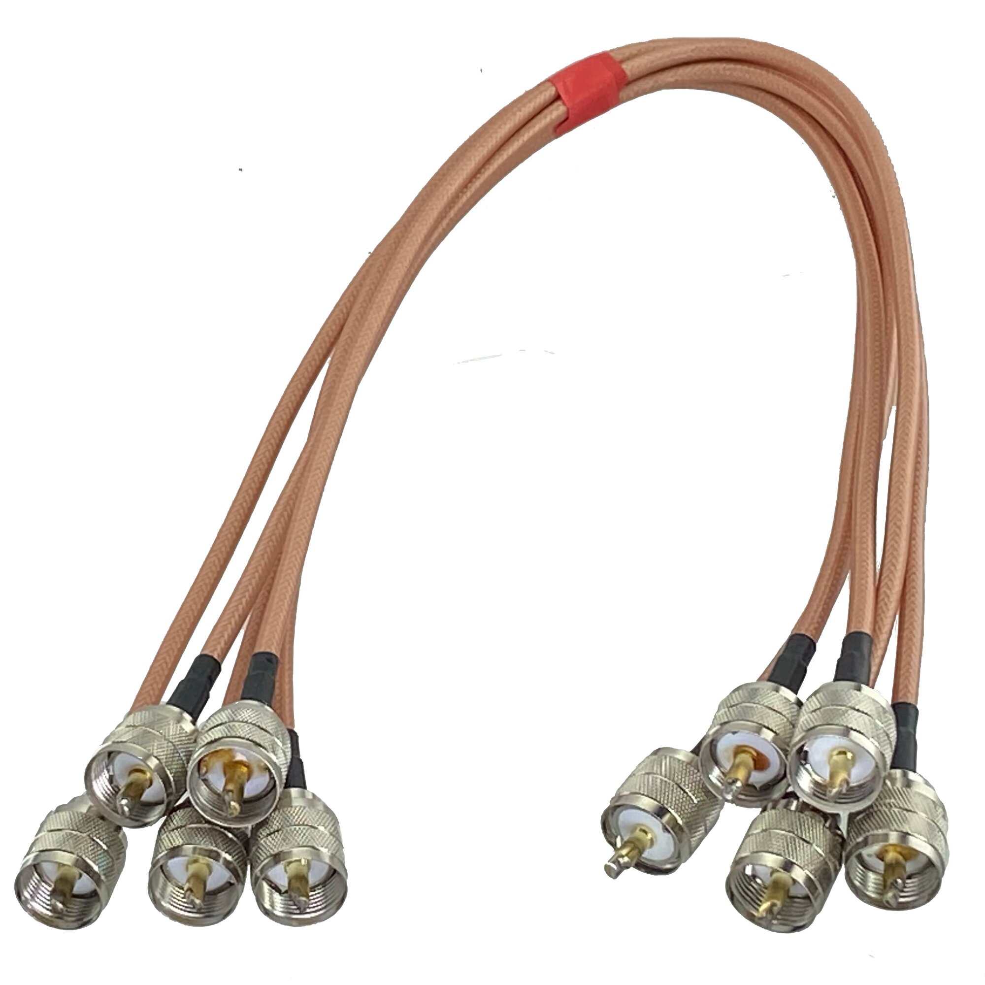 RG142 UHF PL259 коаксиальный переходник 6-10 дюймов TTVXO 3FT (1M), 5Pcs