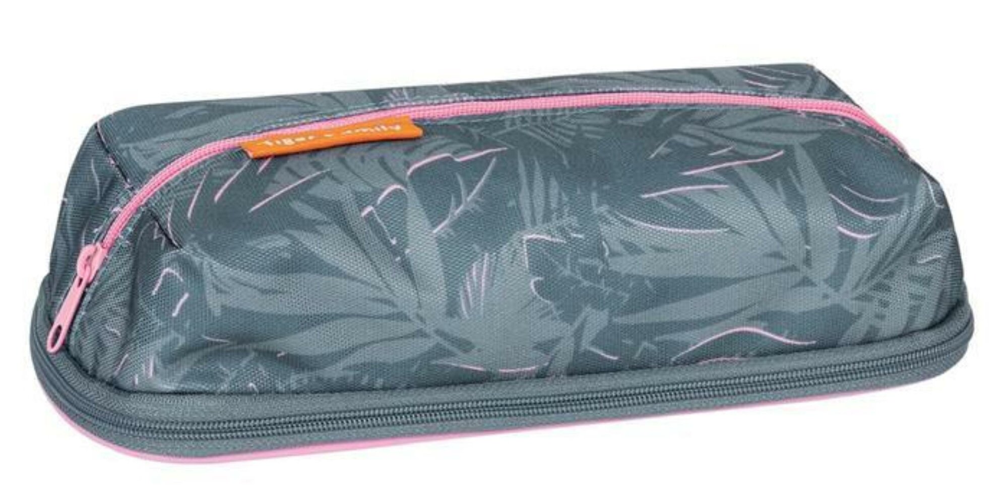 Пенал двухсекционны TIGER MAX HAWAIIAN VIBE 75х220х100 мм ткань, молния, для девочек