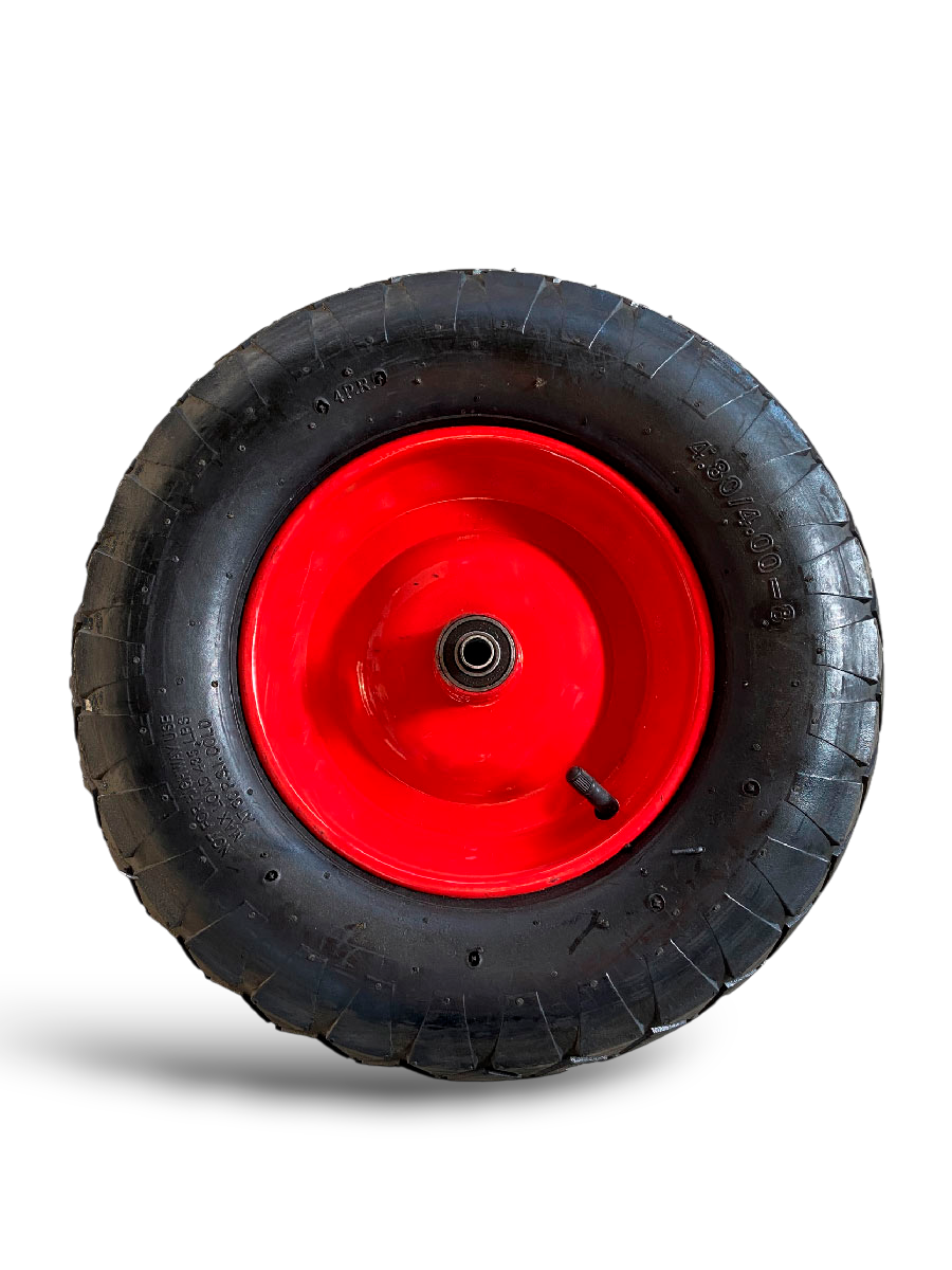 Колесо для тачки PR3001 размер 16*4,00-8 20/95мм диск сварной, красный