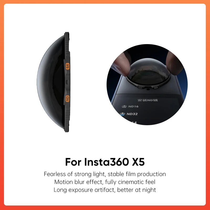 ND фильтр Insta360 X5, ND64