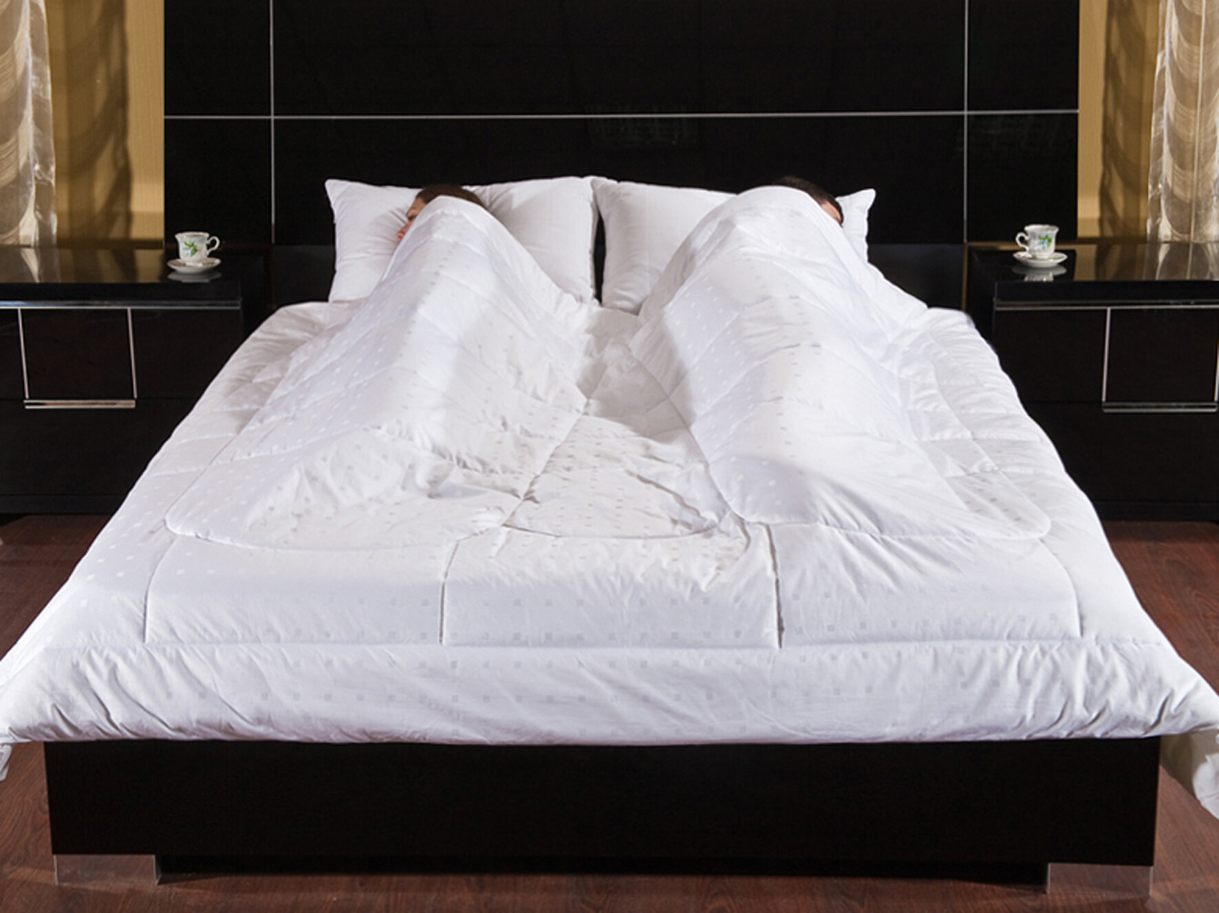 Одеяло Primavelle Feng-Shui, экофайбер, 200x220, евро, всесезонное, чехол из сатин-жаккарда, белое
