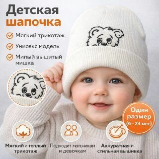 Чепчик  Базовая коллекция для мальчиков